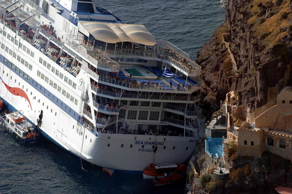 Το ναυάγιο του "Sea Diamond" στη Σαντορίνη και ο κρίσιμος οικολογικός ...
